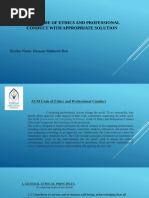 Acm Code of Ethics | PDF | Computing | Association For Computing Machinery