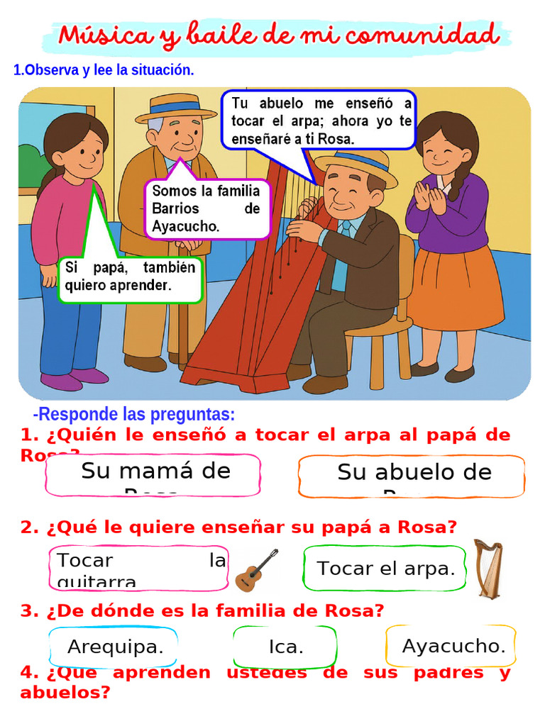 Mùsica y Baile de Mi Comunidad Maestra Janet | PDF