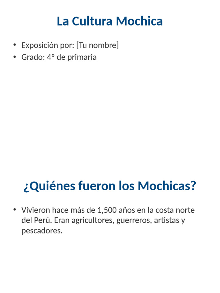 Exposicion Cultura Mochica | PDF