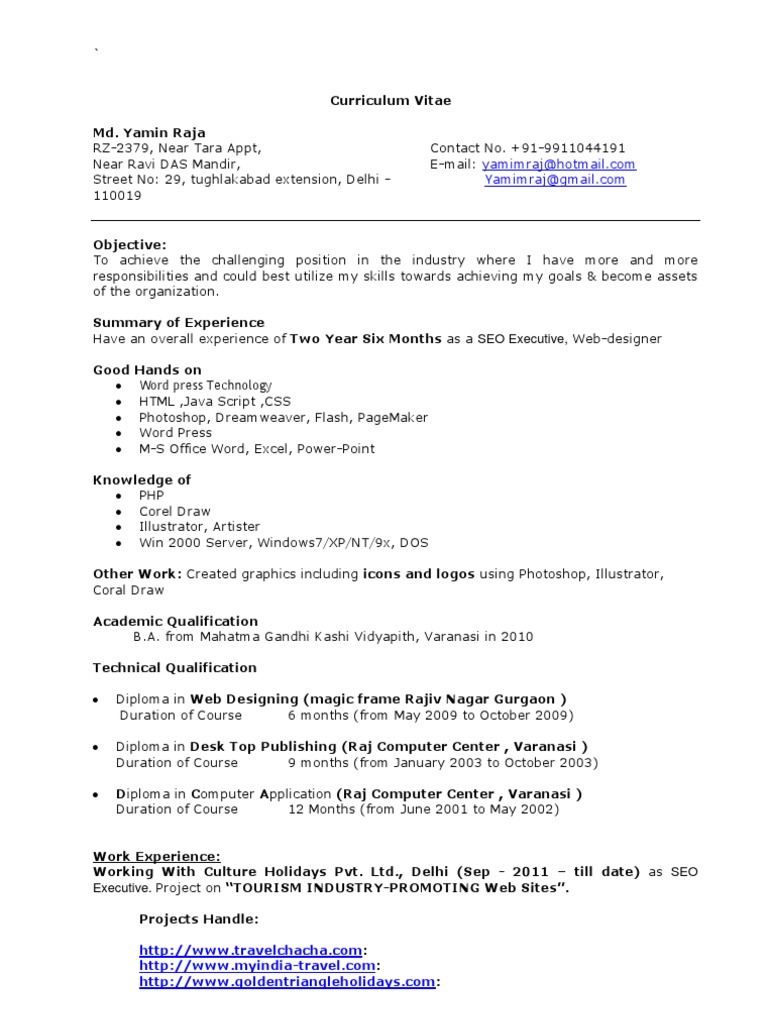 Resume | PDF | Tag (Metadata) | Search Engine Optimization