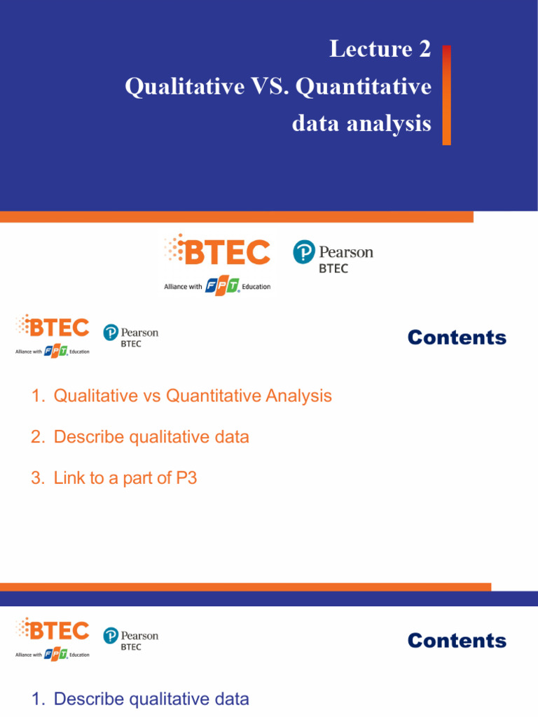 Lecture 2 - Qualitative vs. Quantitative Analysis | PDF | Quantitative ...