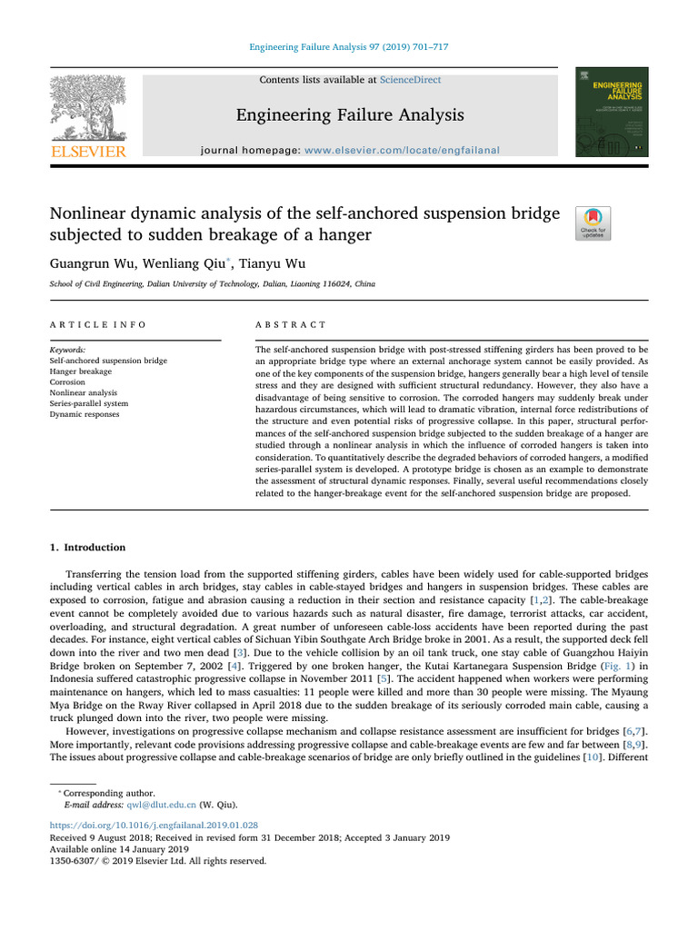 Nonlinear Dynamic Analysis of The Self-Anchored Suspension Bridge ...