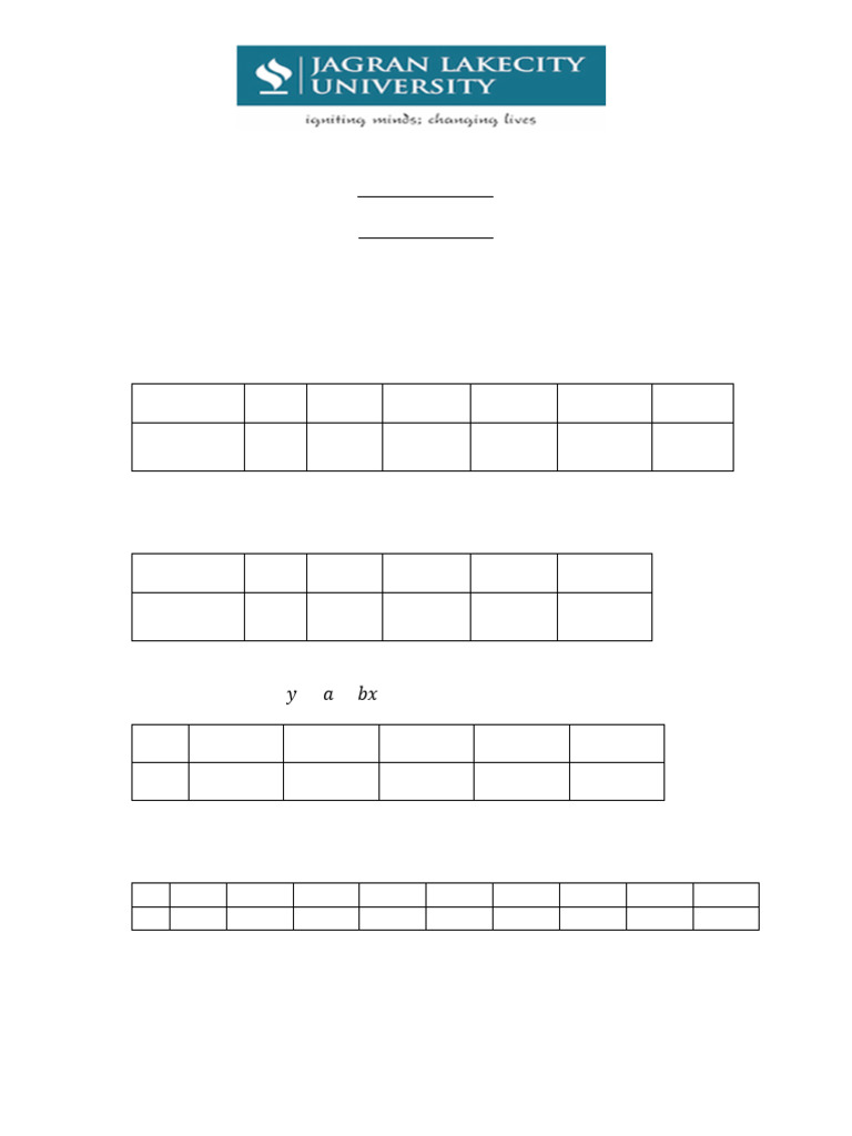 Curve Fitting Assignment Solutions | PDF