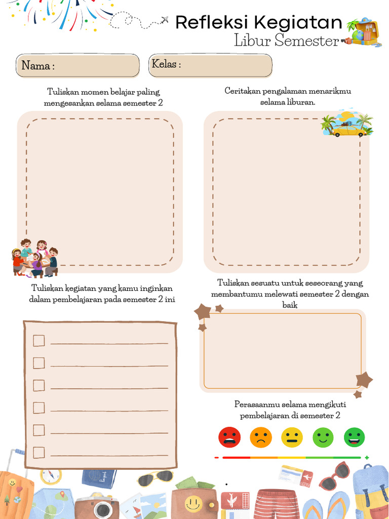 Refleksi Pembelajaran dan Liburan Semester 2 | PDF