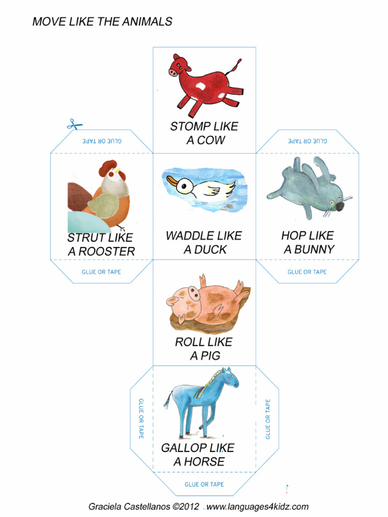 Move Like The Animals Activity | PDF