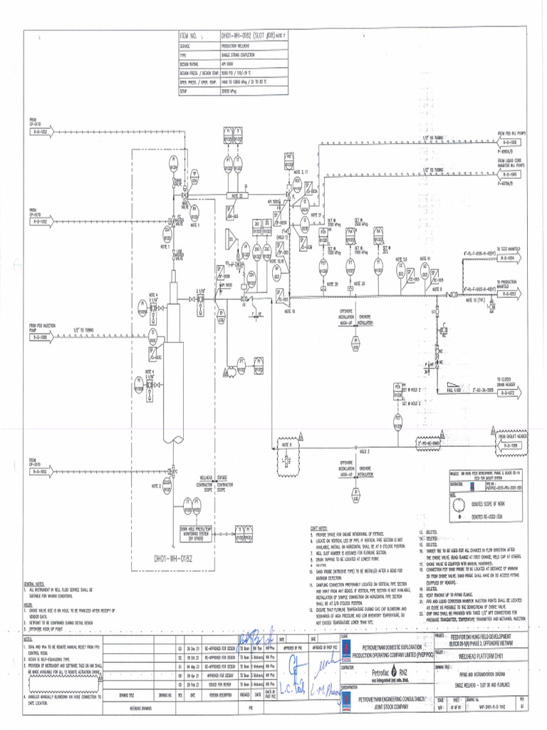 WHP-DH01-R-D-1042 - P - ID - Single Wellhead - Slot 08 and Flowlines ...
