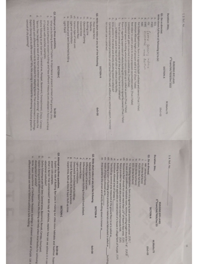 Building Bye Laws | PDF