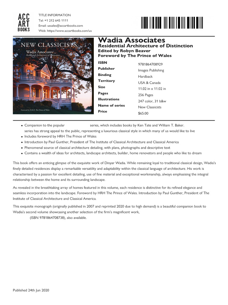 Wadia Associates - 9781864708929 | PDF