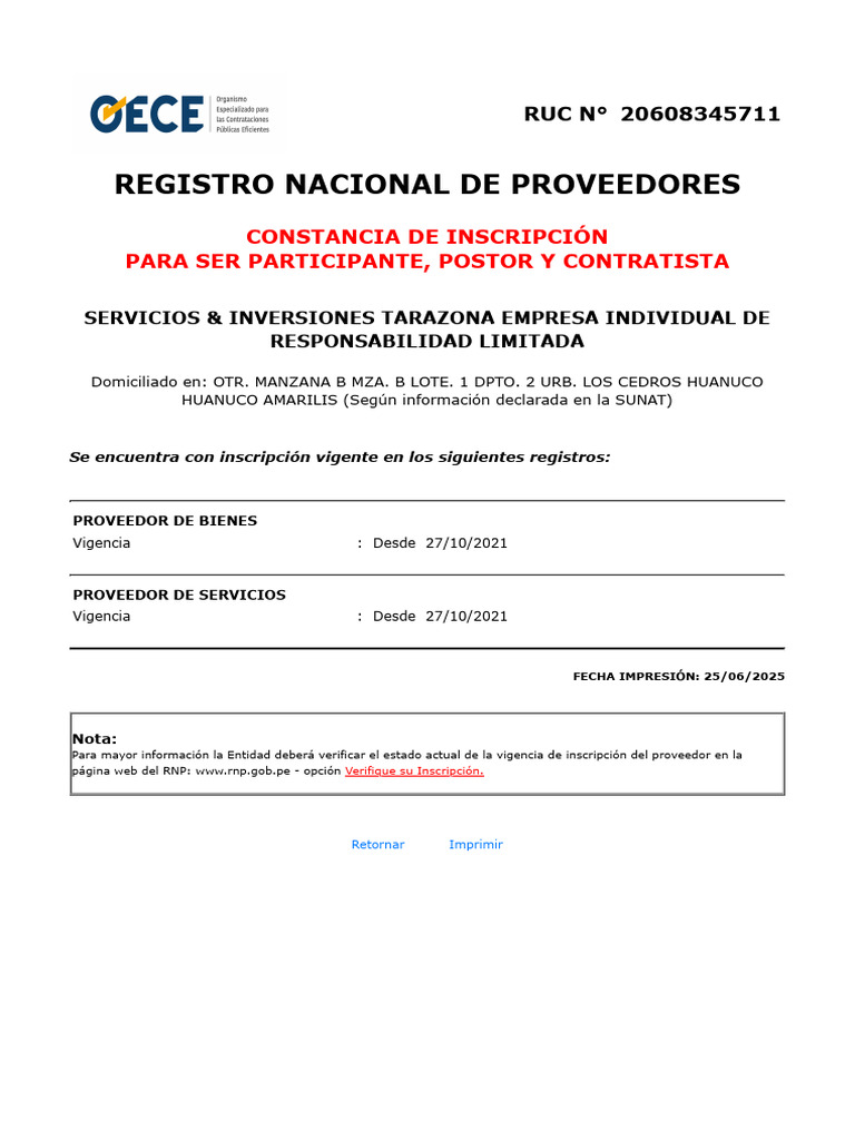 Constancia Del RNP | PDF