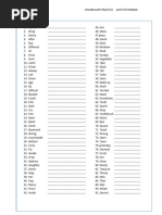 Flyers Vocabulary List for ESL Learners | PDF