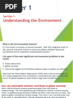 Environmental Science Final Exam Review List | PDF | Biodiversity ...