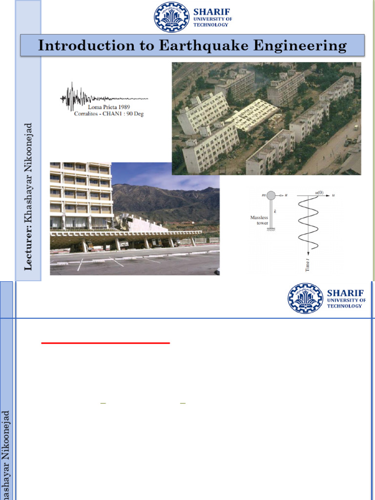 Intro. To Earthquake Eng. - S0102 - CW | PDF | Earthquakes | Earthquake ...