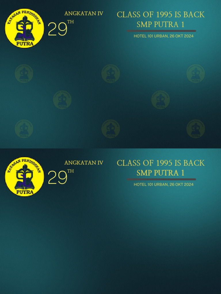 Class Banner SMP PUTRA 1 (3 X 3 CM) | PDF