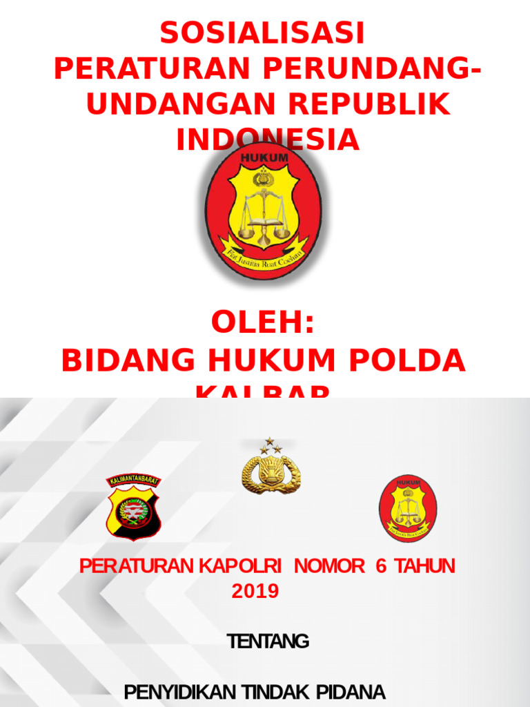 Penyidikan Tindak Pidana Perkap 6/2019 | PDF