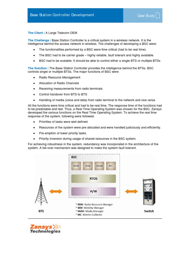 BSC CaseStudy | PDF | Real Time Computing | Telecommunications