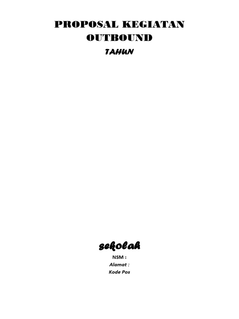 Proposal Outbound | PDF