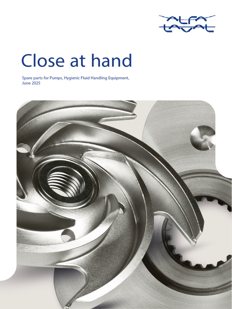 Alfa Laval Pump Spare Parts Guide | PDF | Stainless Steel | Pump