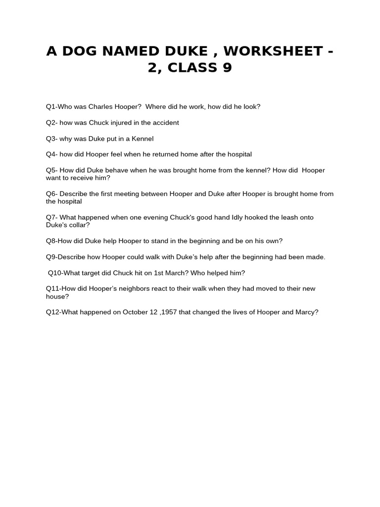 Chuck Hooper and Duke's Journey | PDF