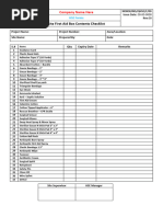 HSE - First Aid Box Inspection Checklist | PDF