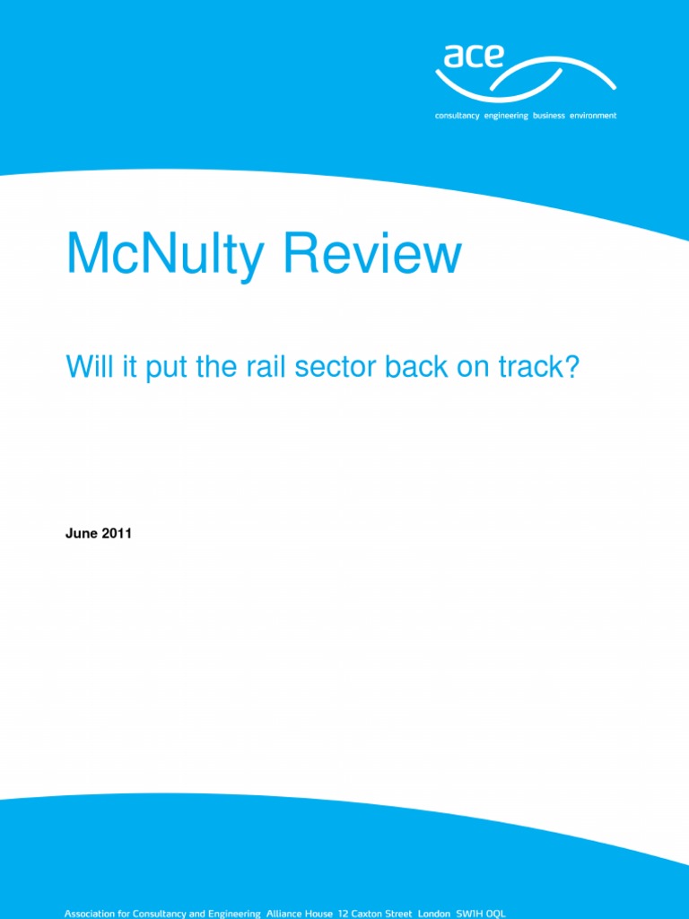 Mcnulty Review: Will It Put The Rail Sector Back On Track? | PDF ...