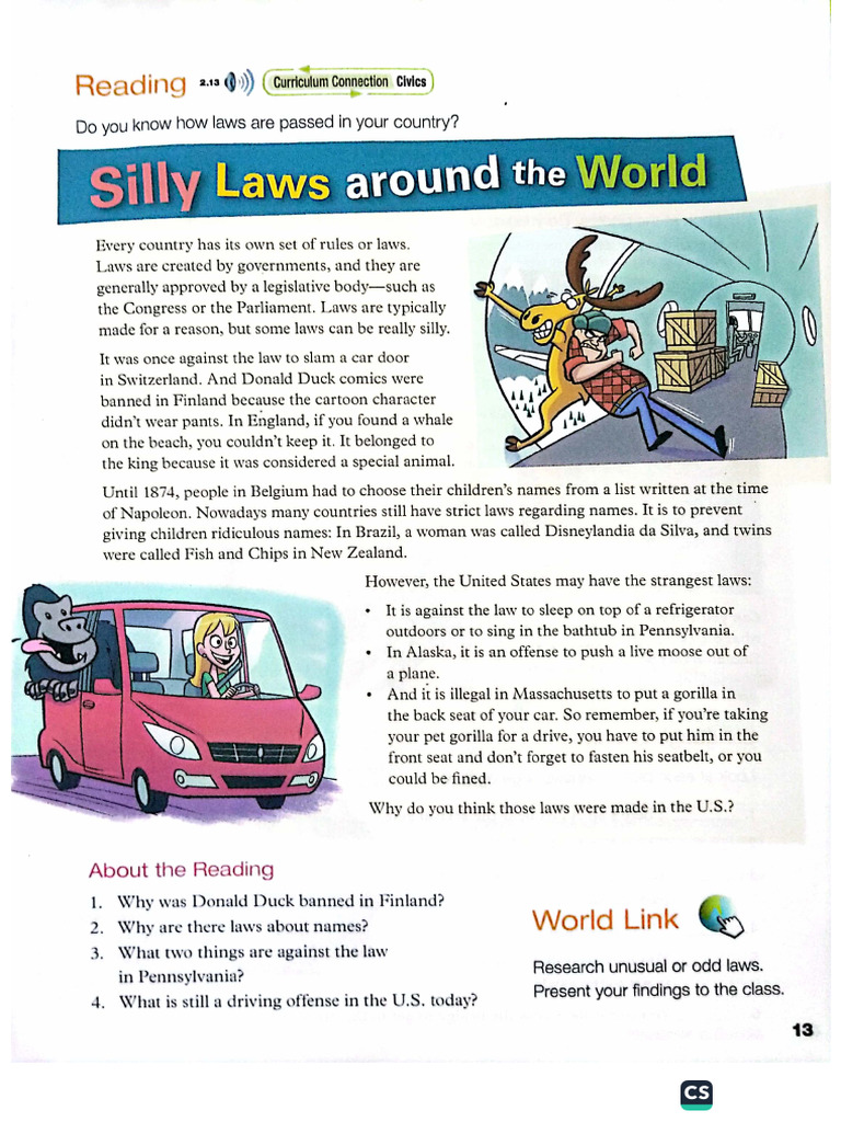 U2_Silly Laws Around the World | PDF
