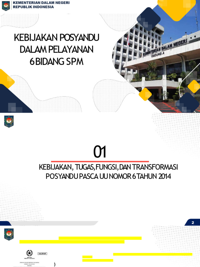 Kebijakan Posyandu Dalam Bidang 6 SPM - Compressed | PDF