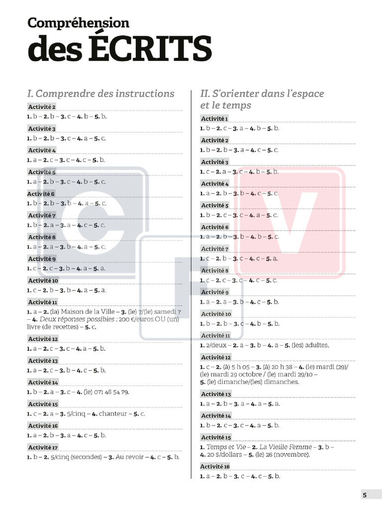 CE A1 - Corrigé | PDF