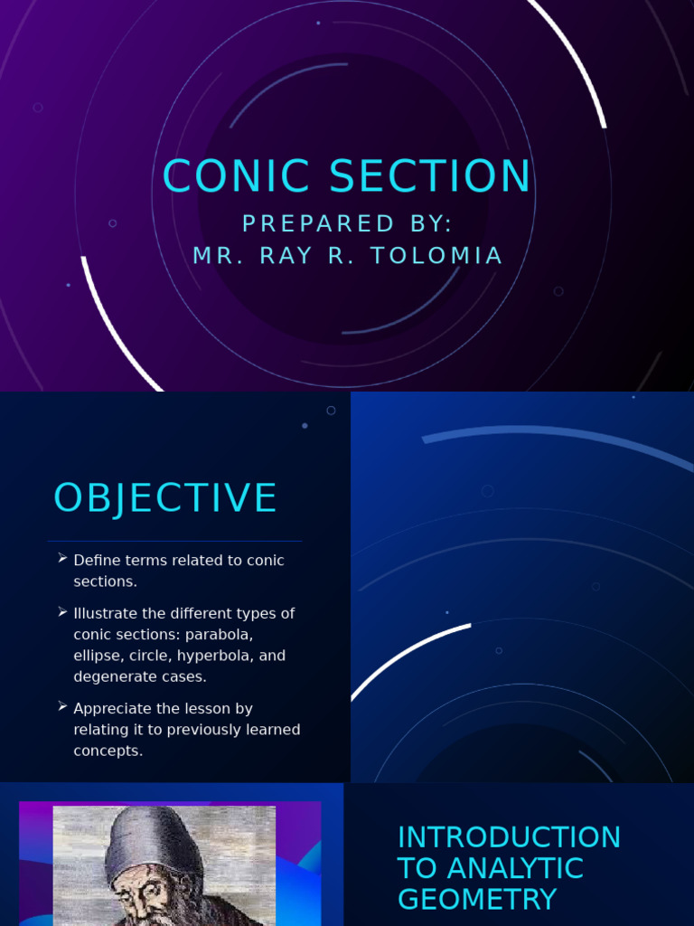 Conic Section Lesson 1 | PDF