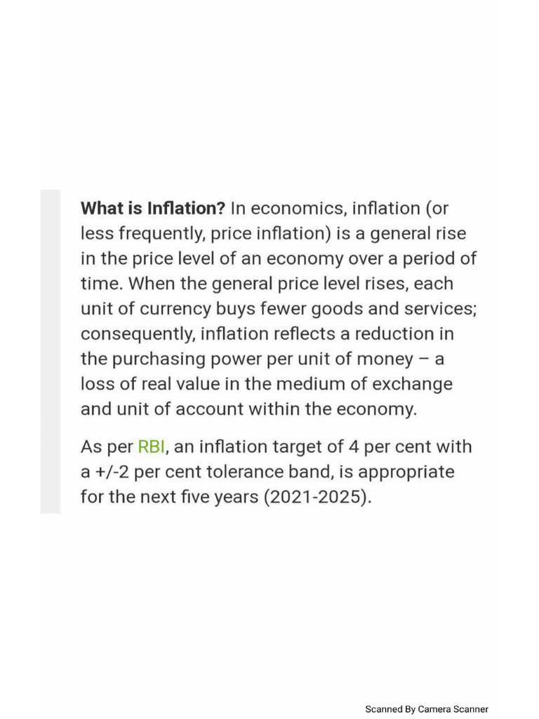 Inflation | PDF