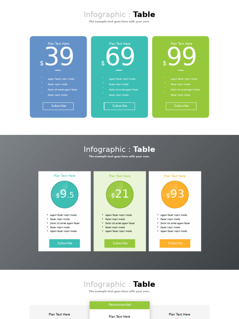 Table Infographic | PDF | Typography | Graphic Design
