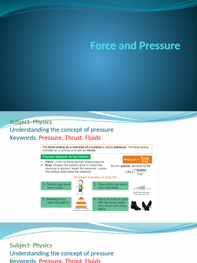 Understanding Pressure in Fluids | PDF