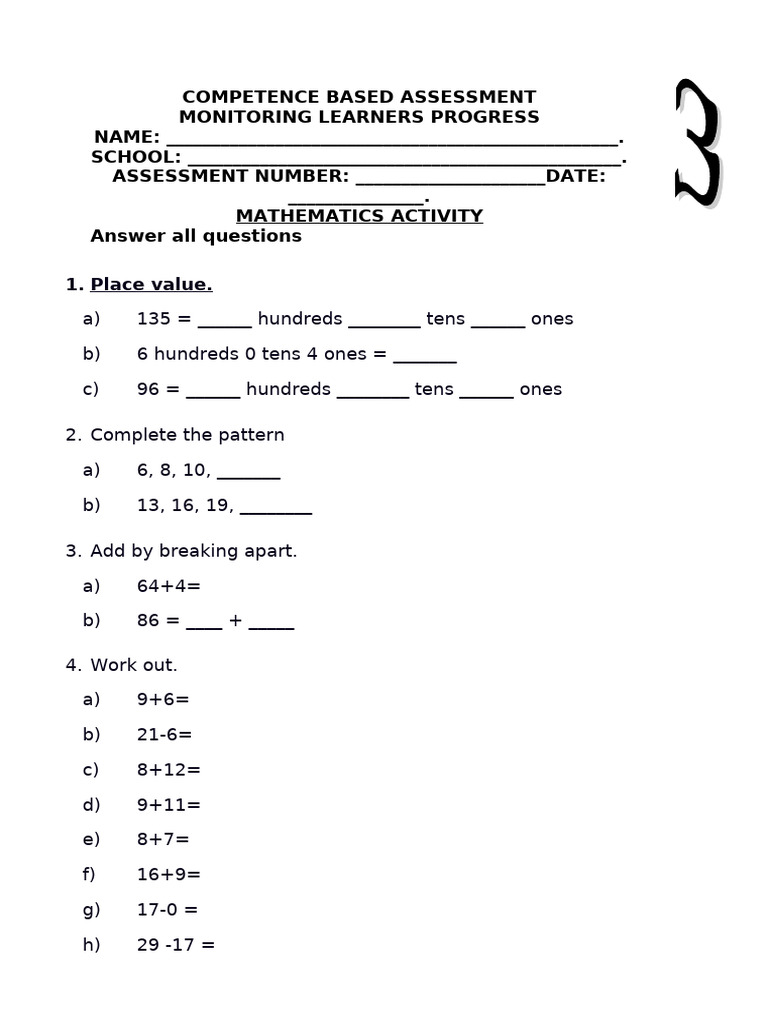 g3 Mathematics | PDF