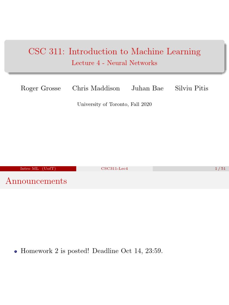 Lecture 0.4 - Neural Networks | PDF | Computational Neuroscience | Algorithms