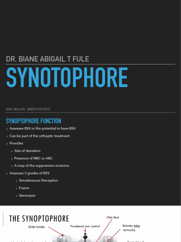 Synoptophore | PDF