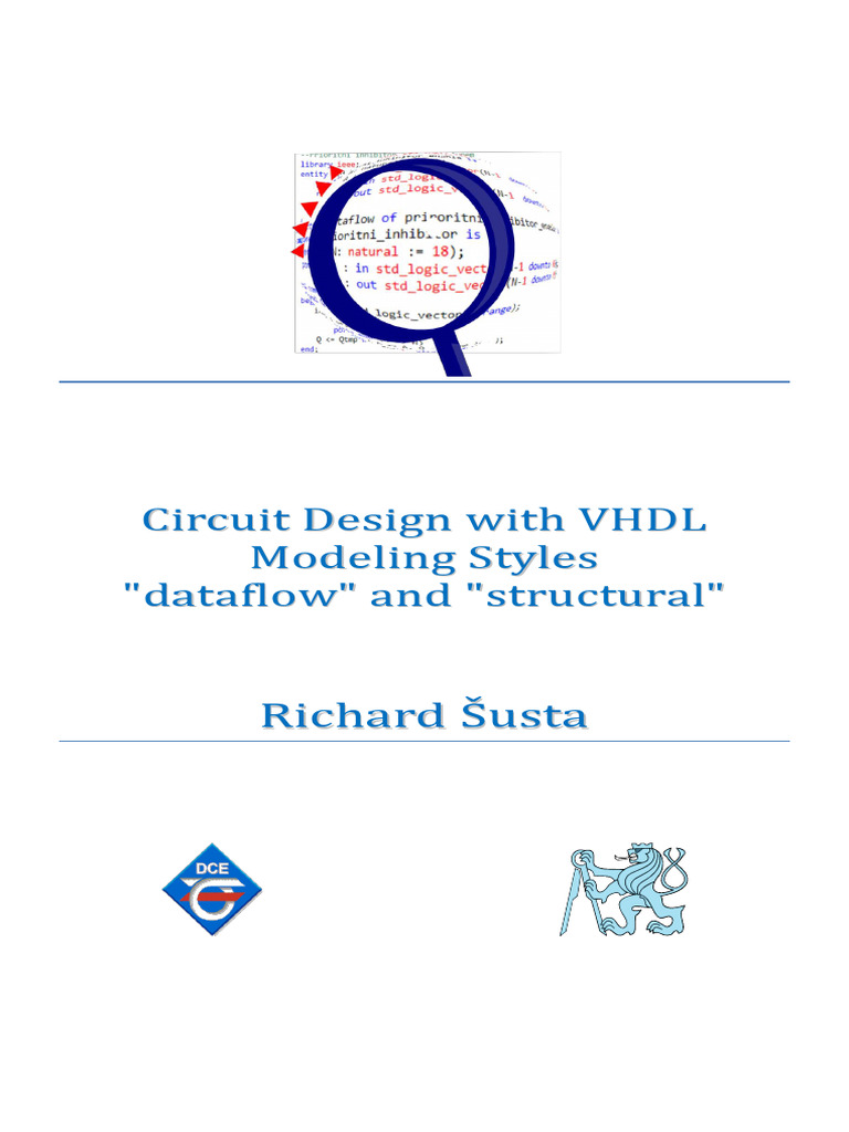 CircuitDesignWithVHDL Dataflow and Structural Eng V10 | PDF | Vhdl | Hardware Description Language