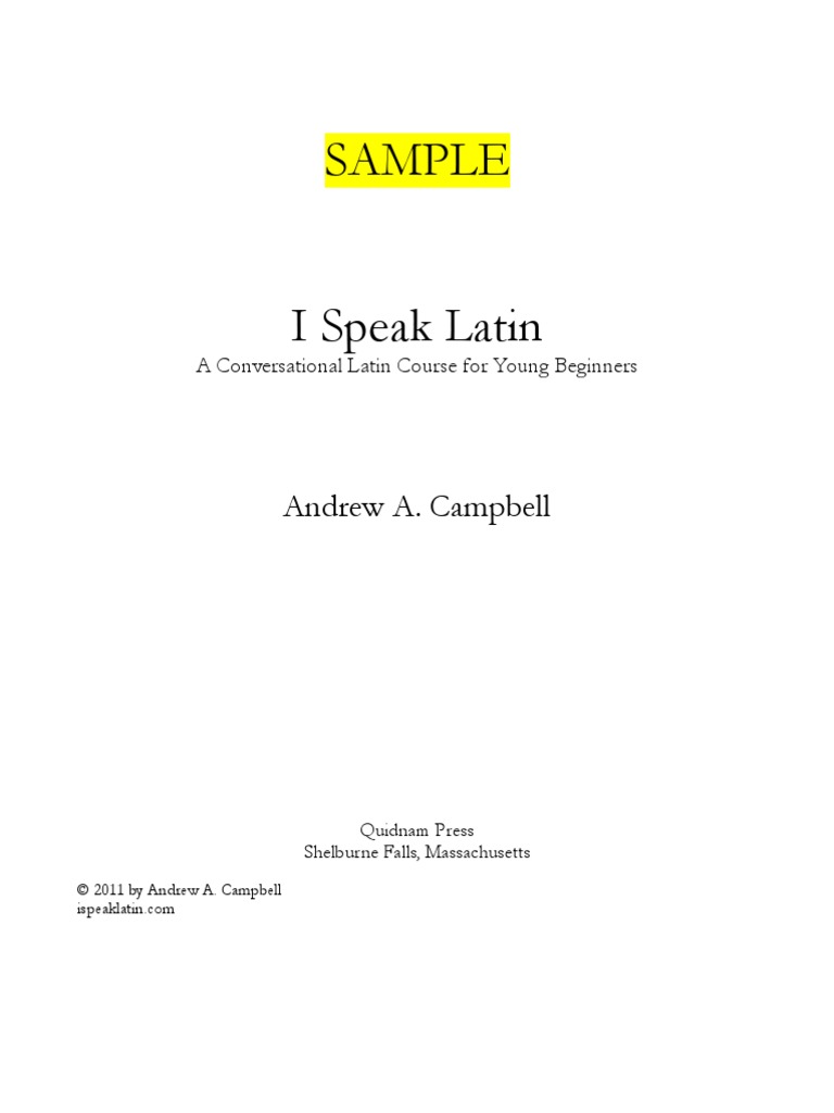 Latin Sample | PDF | Grammatical Gender | Latin