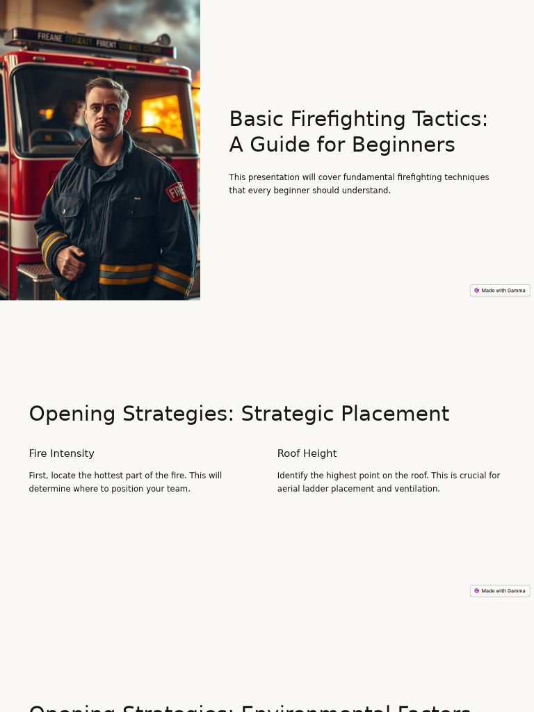 Basic Firefighting Tactics | PDF | Firefighting | Fire Engine