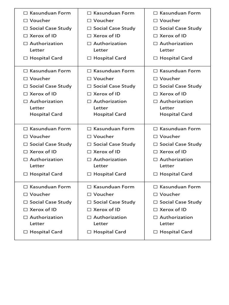 Kasunduan Form | PDF