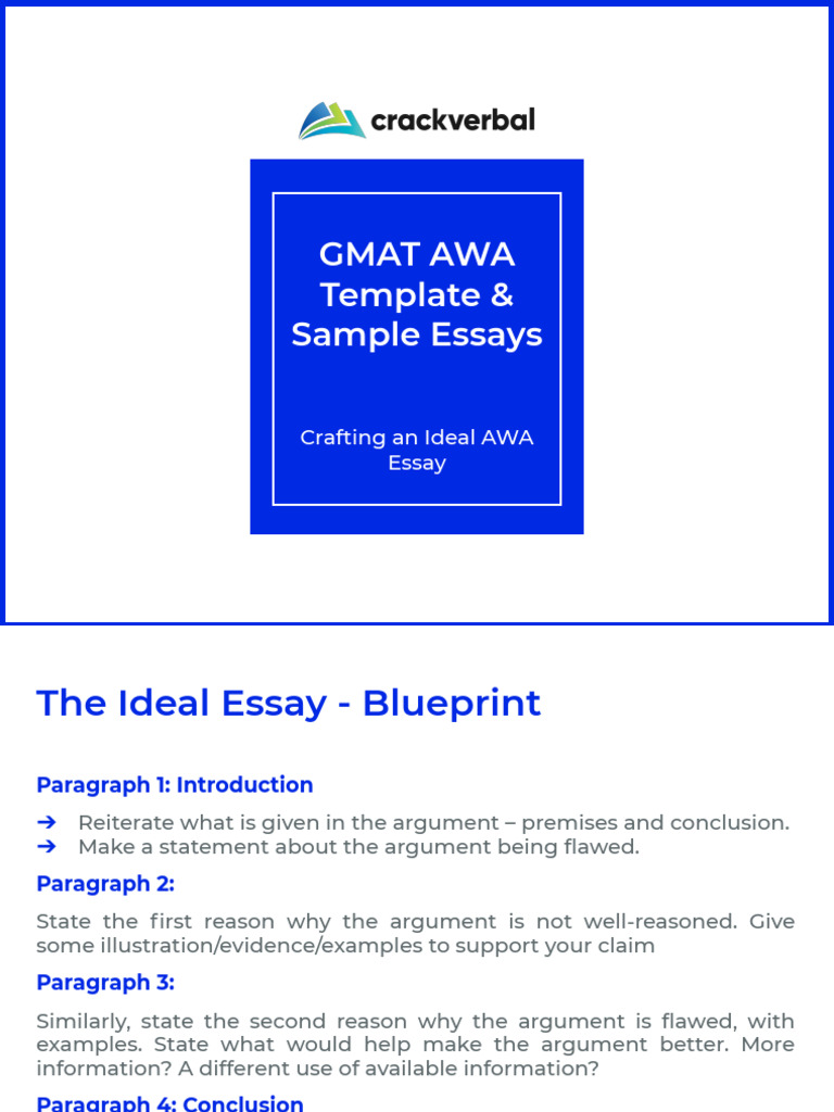 GMAT AWA - Template and Samples - CV 2.0 | PDF | Argument | Immigration