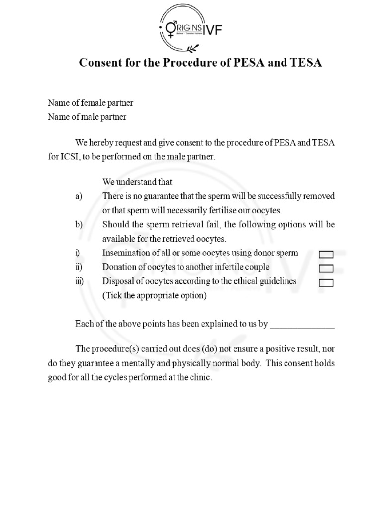 TESA Consent | PDF
