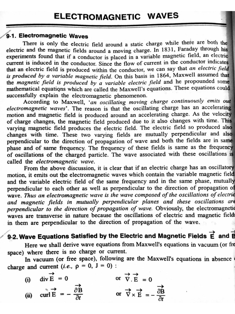 Electromagnetic Theory | PDF