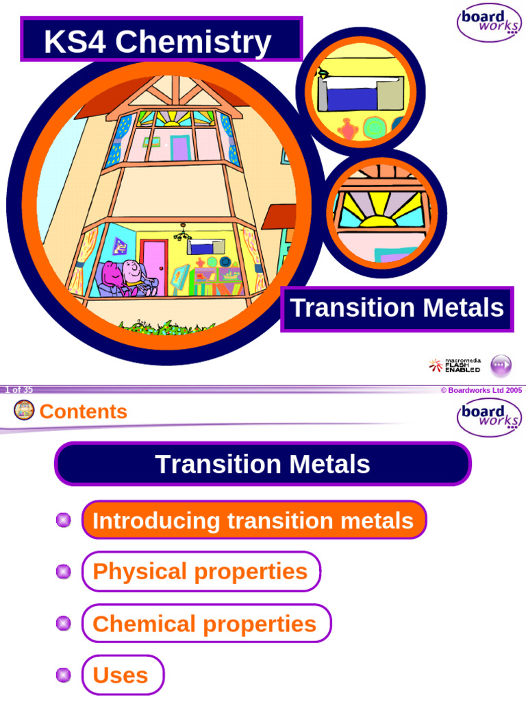 KS4 Chemistry Transition Metals Periodic Table | PDF | Metals | Oxide