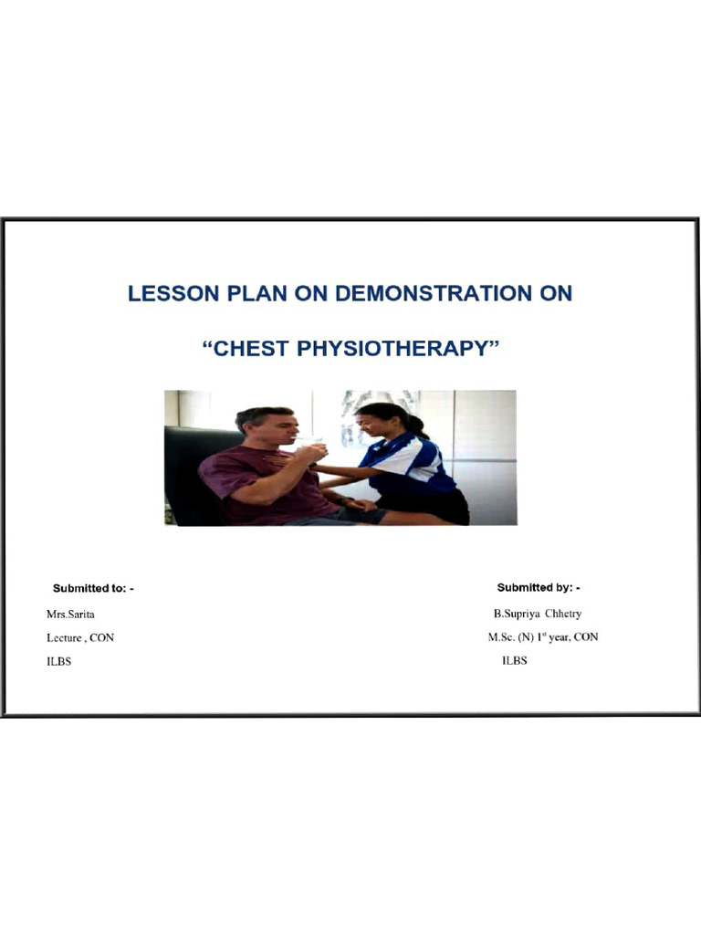 Chest Physiotherapy | PDF