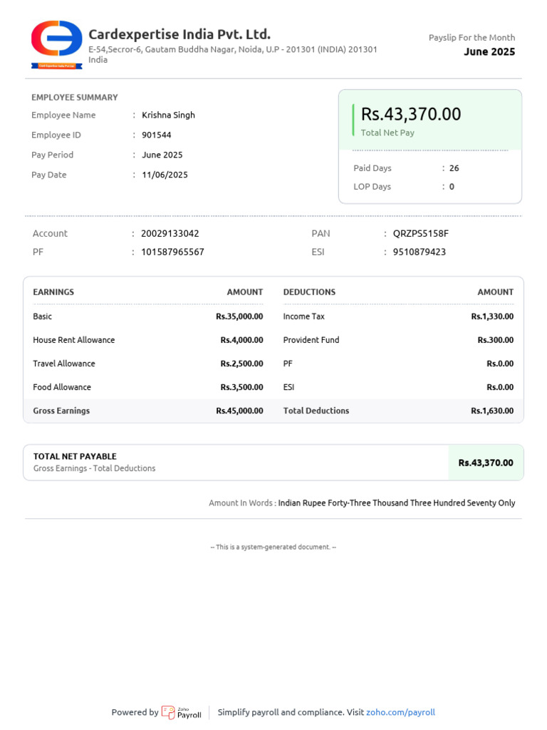 Payslip 901544 Jun 2025 1626626819360295558 1752133852855 | PDF