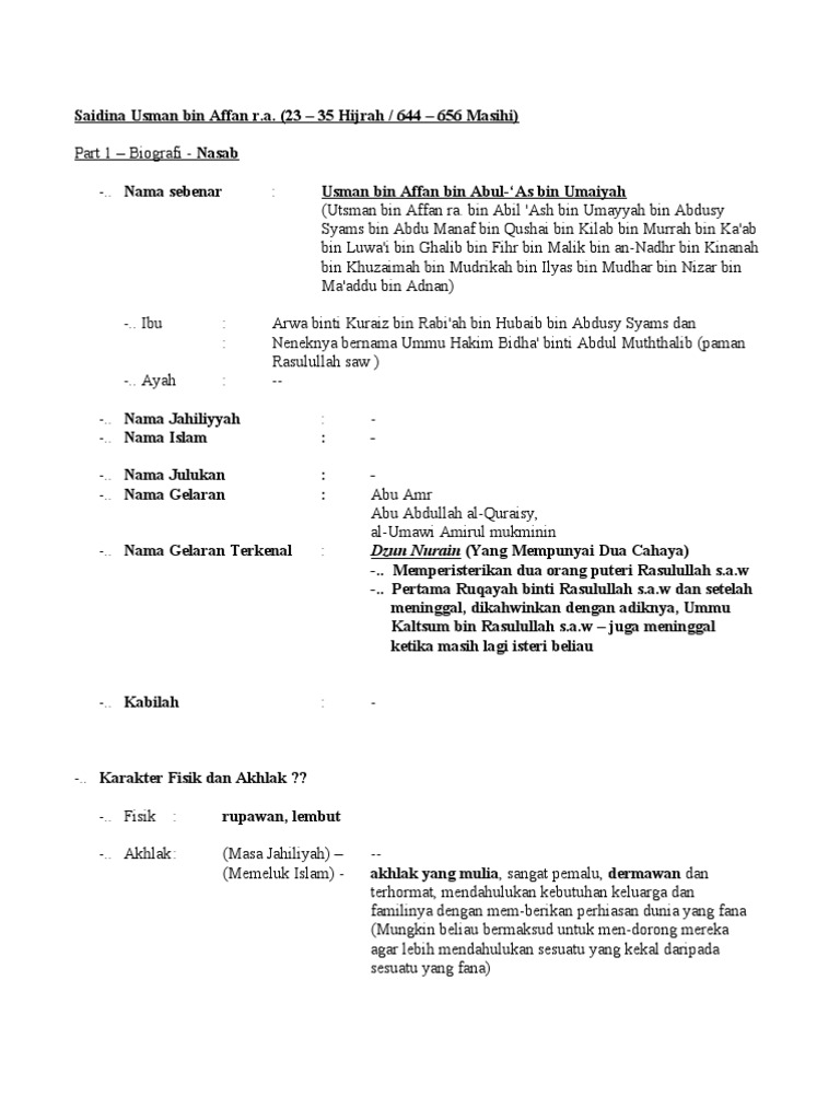 Sipsonis Usman Affan | PDF