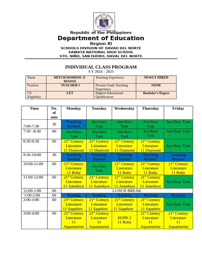 Manos - 2nd Sem Class Program | PDF | Gemstone | Jewellery Components