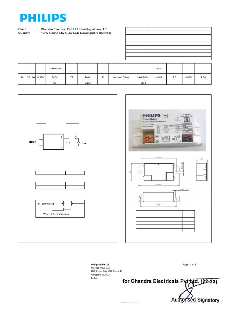 Philips Test Certificate-1 | PDF | Mains Electricity | Electrical ...
