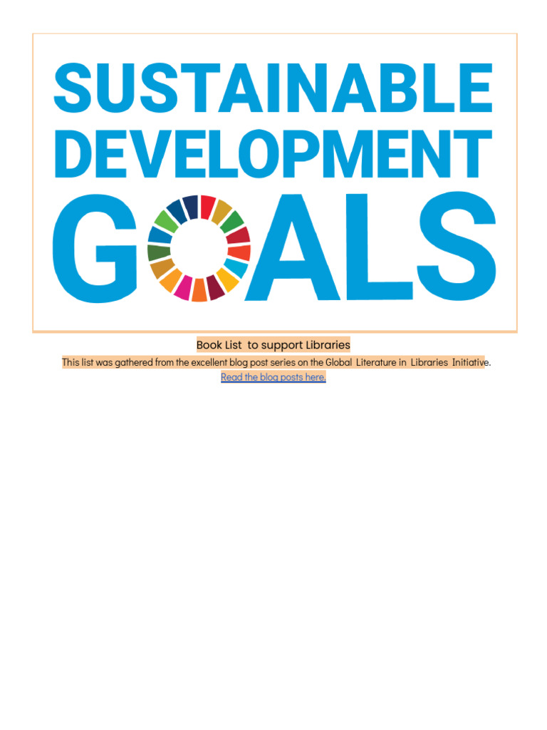 SDGs Book List 1738909320 | PDF