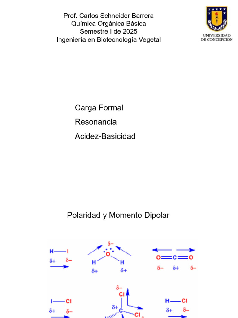 Carga Formal y Resonancia en Química | PDF