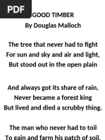 Good Timber | PDF | Poetry | Rhyme
